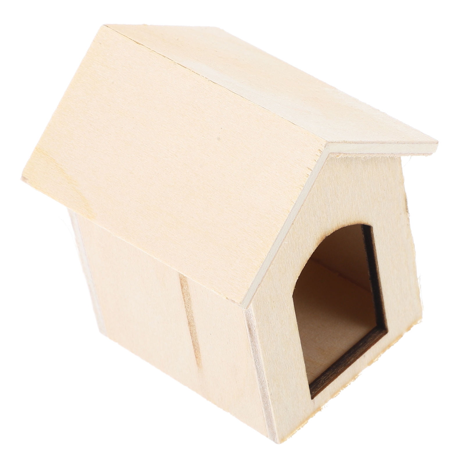IDEANATEGRATE 1Pcs Small House Toy Dog House Model Khaki Color ...