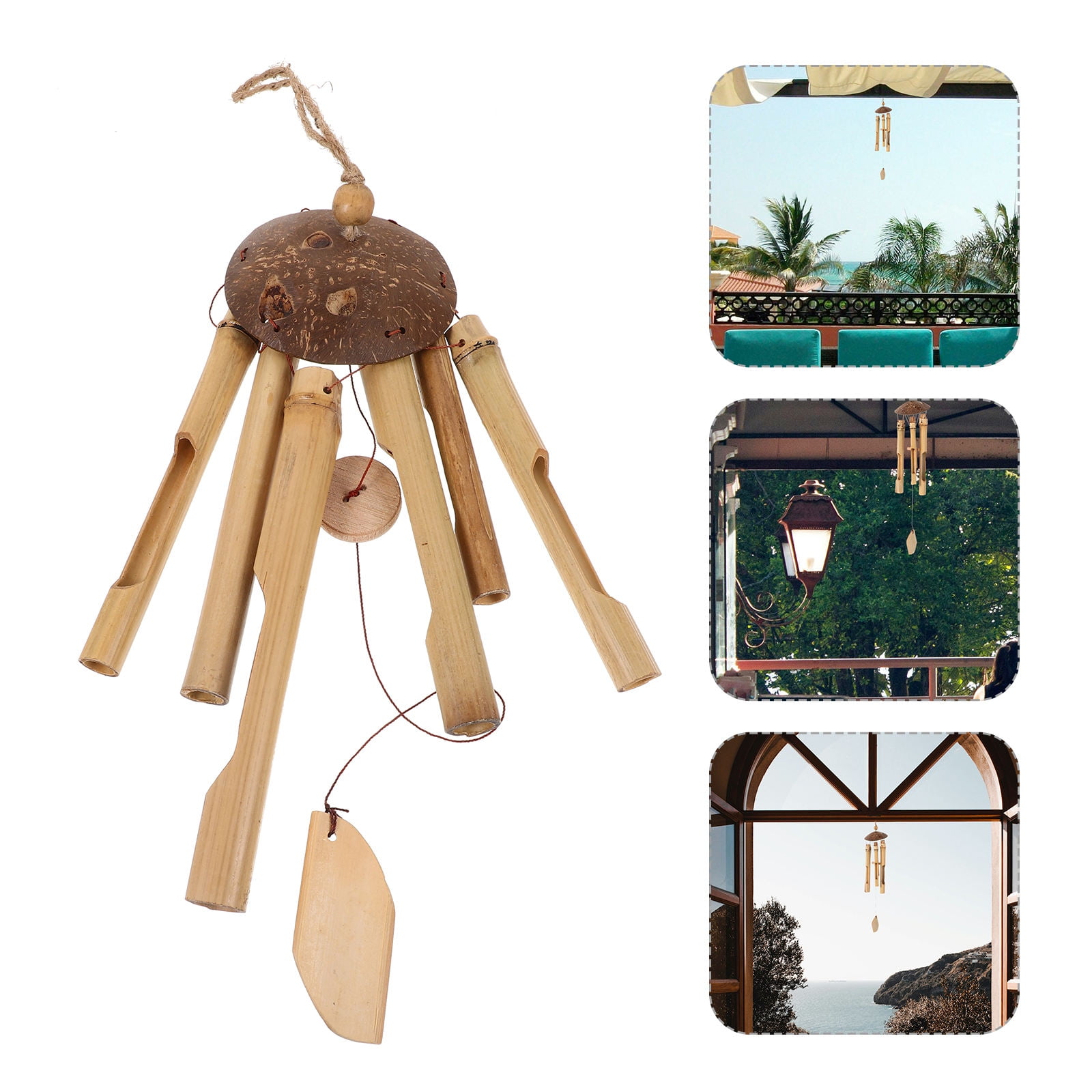 IDEANATEGRATE 1Pcs Wind Chime for Patio and Balcony 19.7x3.9x3.9in ...