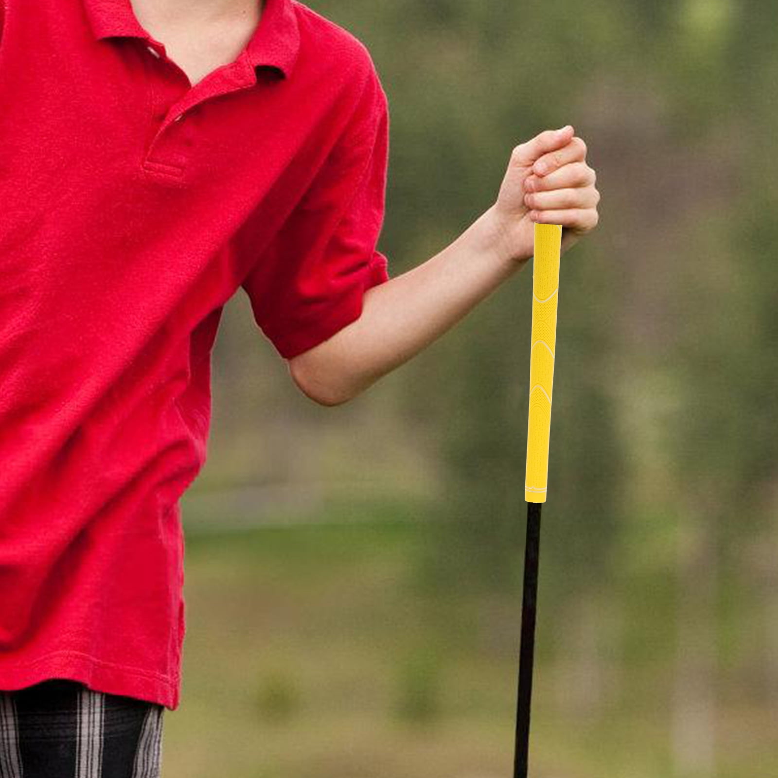 IDEANATEGRATE 1Set Cylindrical Golf Grips in Yellow for Golf Club Grip ...