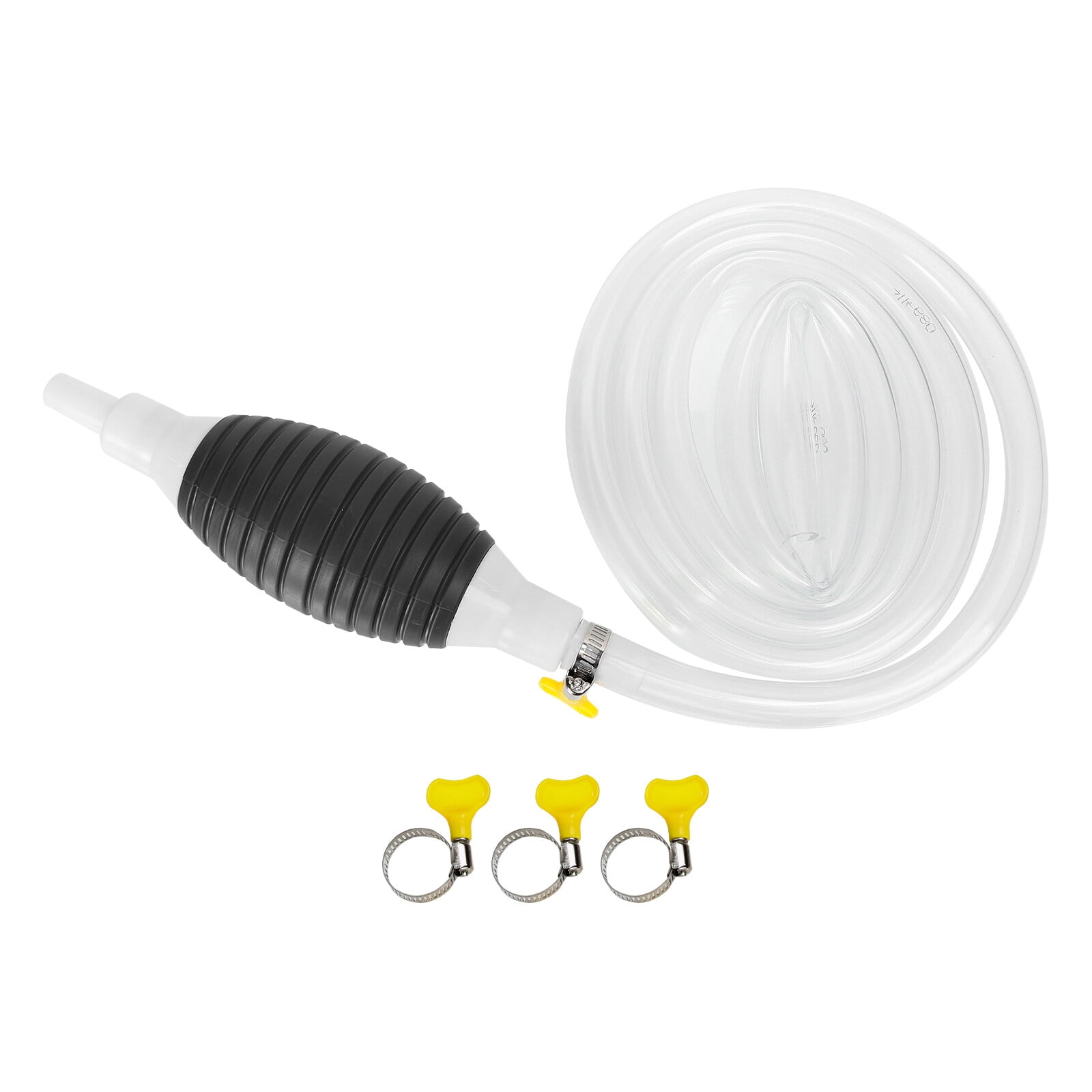IDEANATEGRATE 1Set Hand Pump Black PVC Rubber Iron for Emergency Oil ...