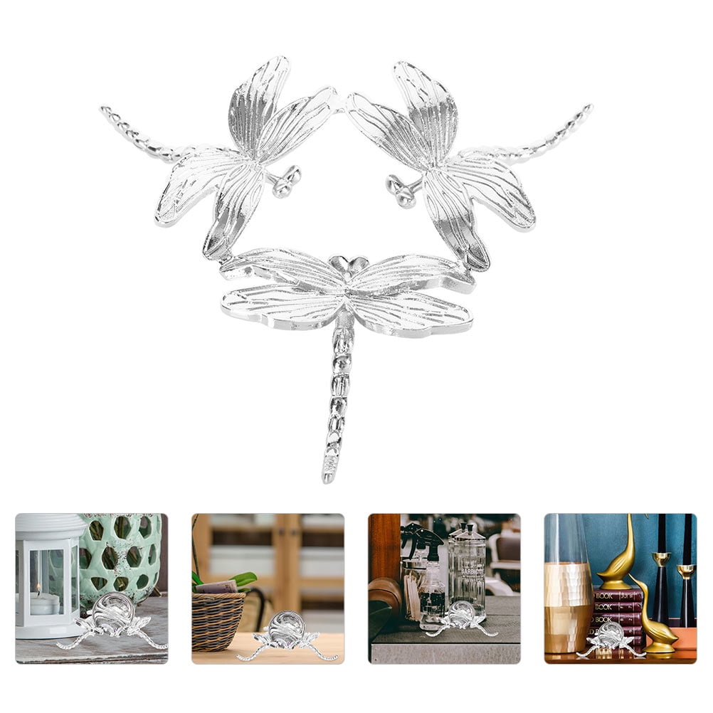 IDEANATEGRATE 1Set Metal Crystal Balls Holder Decorative Rack Storage ...