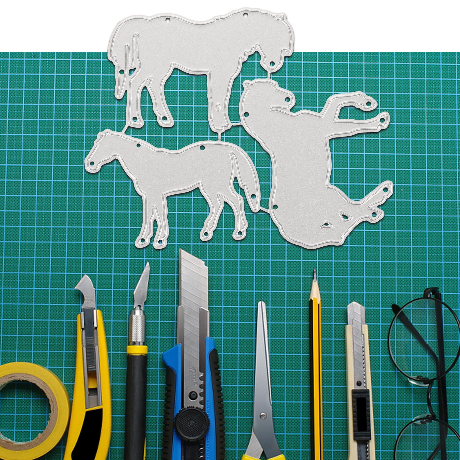 IDEANATEGRATE 1Set Metal Template Mould Embossed Templates For Artists ...