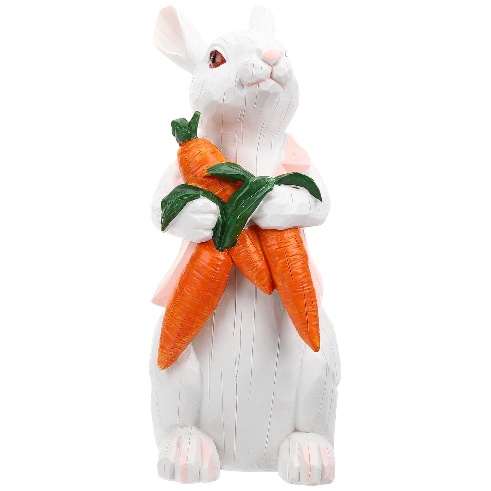 IDEANATEGRATE 1Set Resin Bunny Statue 7.7x3.7in Country Style Garden ...