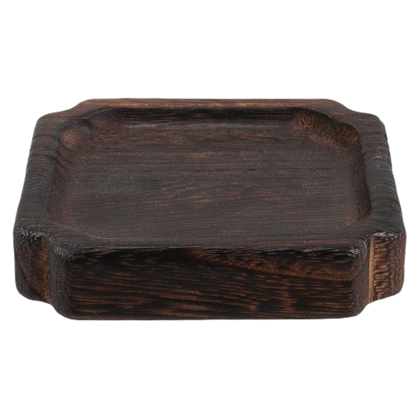 IDEANATEGRATE 1Set Small Tray Wooden Tea Tray Rustic Style Burnt ...