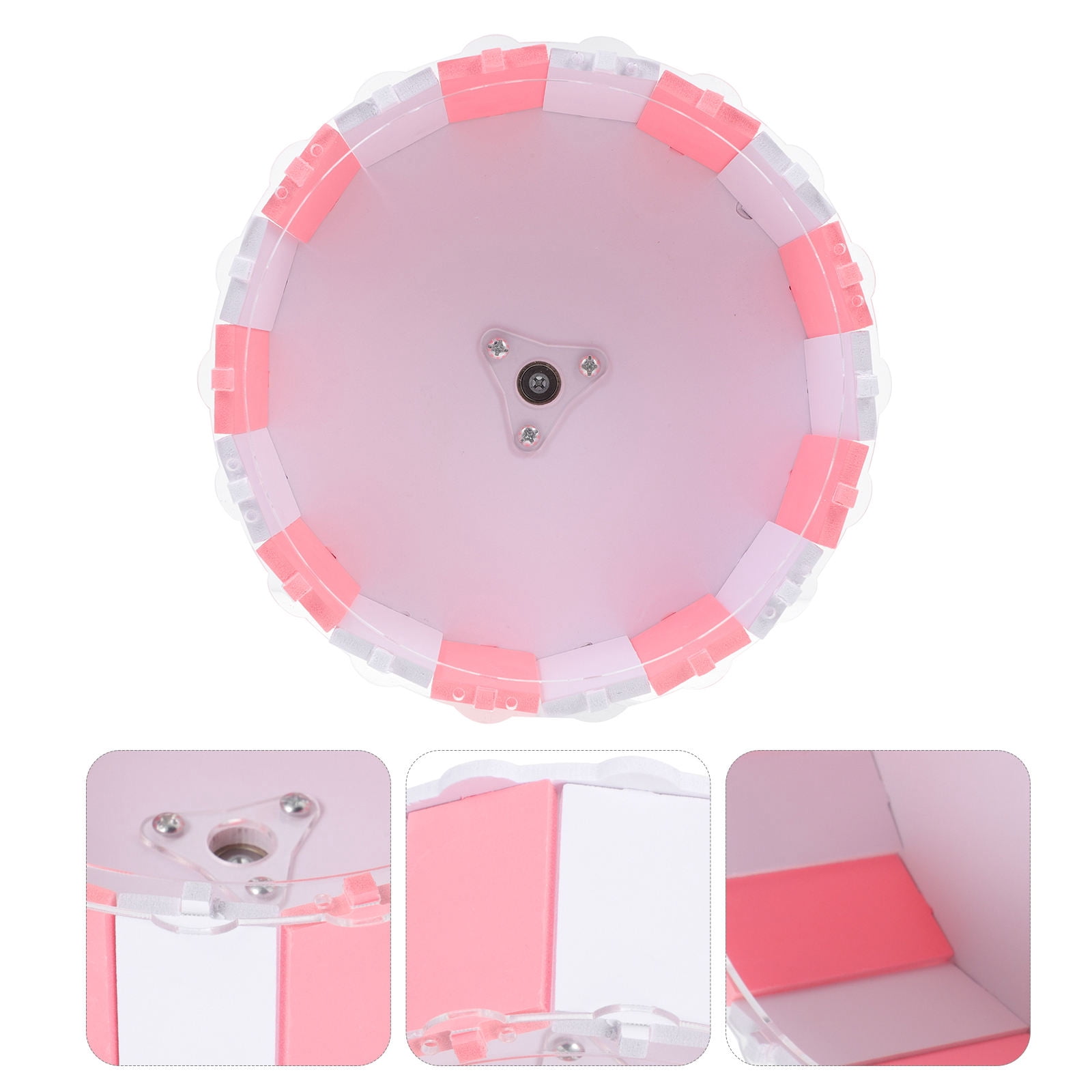 IDEANATEGRATE 1Set White Round Hamster Exercise Wheels Quiet Operation ...