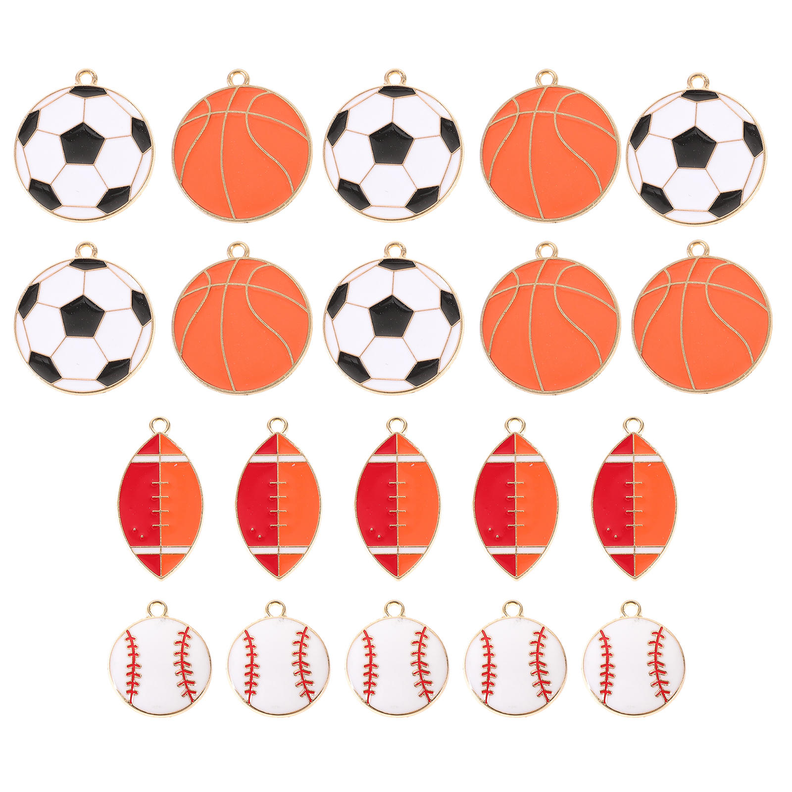 IDEANATEGRATE 20Pcs Ball Shaped Pendants Diy Jewelry Making Findings ...