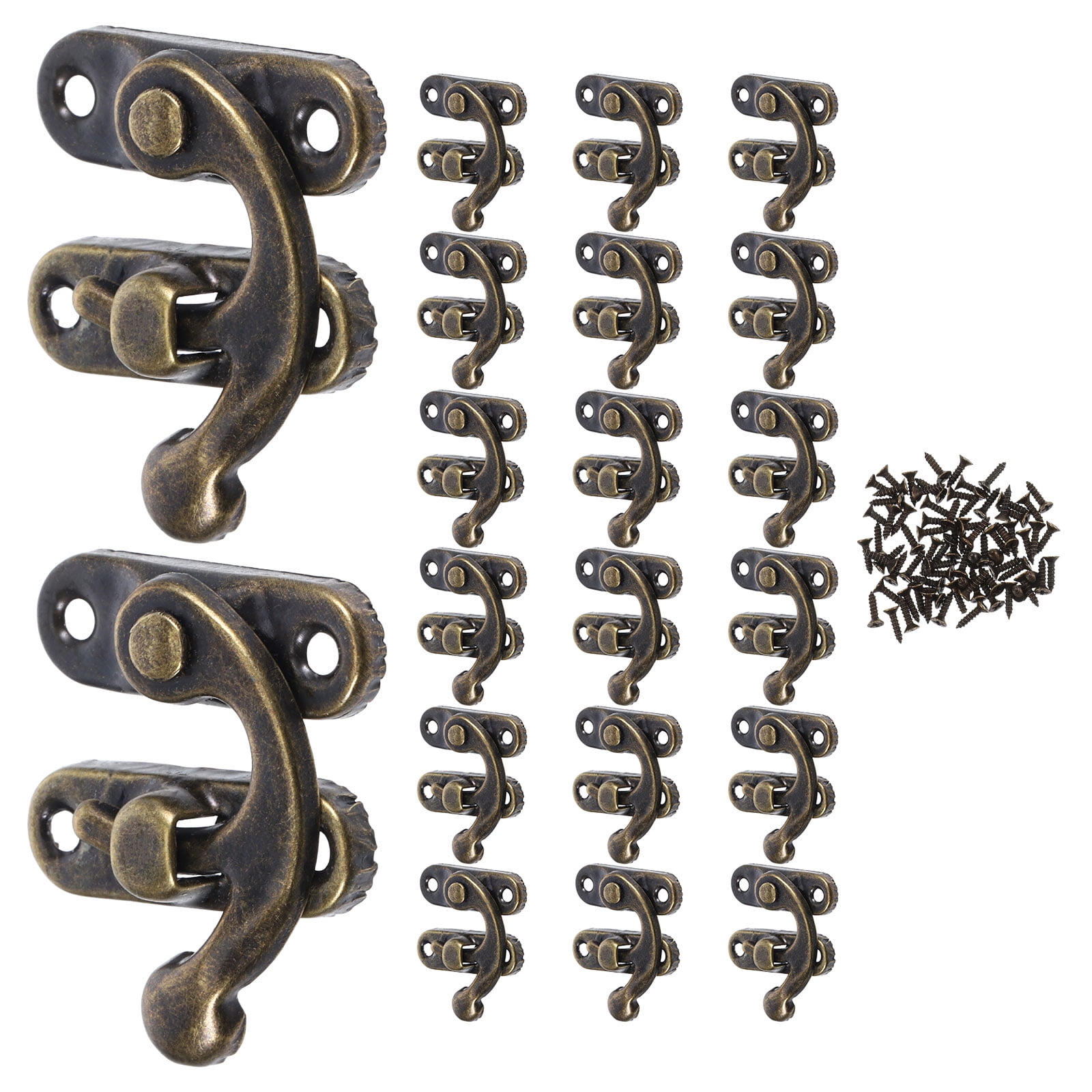 IDEANATEGRATE 20Pcs Box Latches Hardware Mini Swing Arm Clasp Set for ...