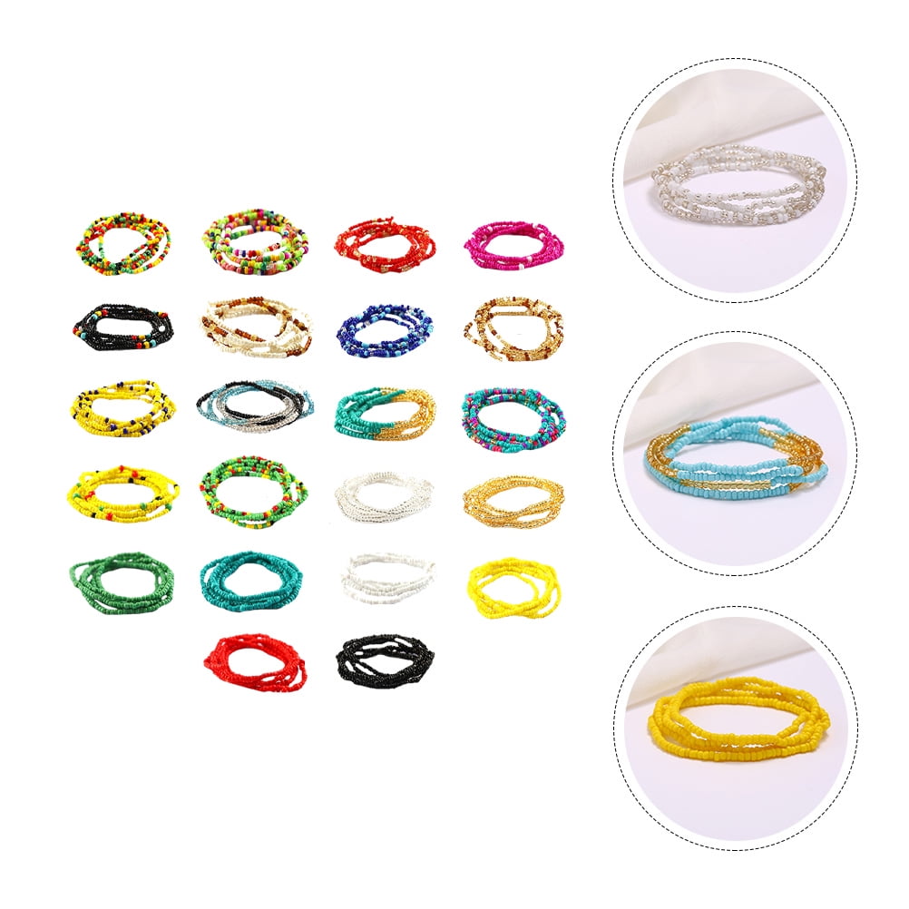 IDEANATEGRATE 22Pack Body Chains Waist Chain Assorted Color Synthetic ...