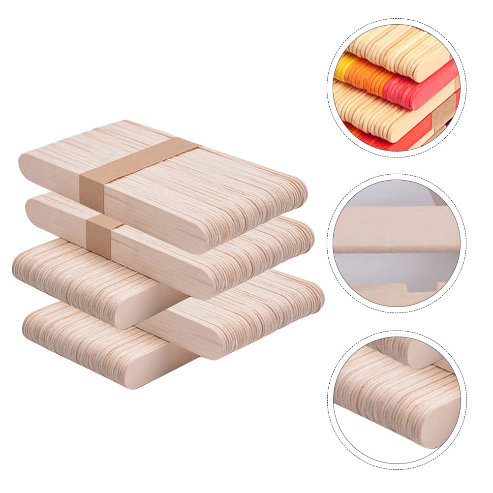 IDEANATEGRATE 250Pcs Wooden Craft Sticks for Children Diy and Classroom ...