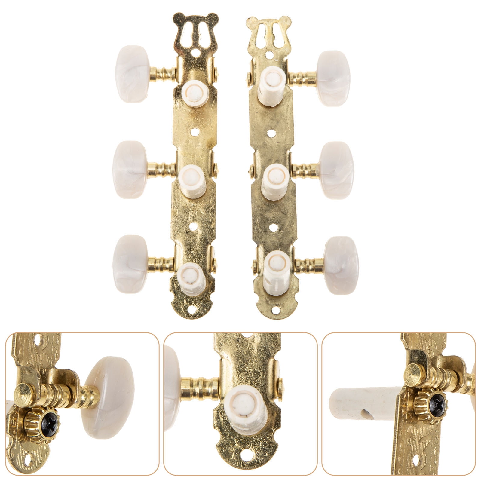 IDEANATEGRATE 2Pack Classic Guitar Tuning Pegs Knob Guitar Head Peg ...
