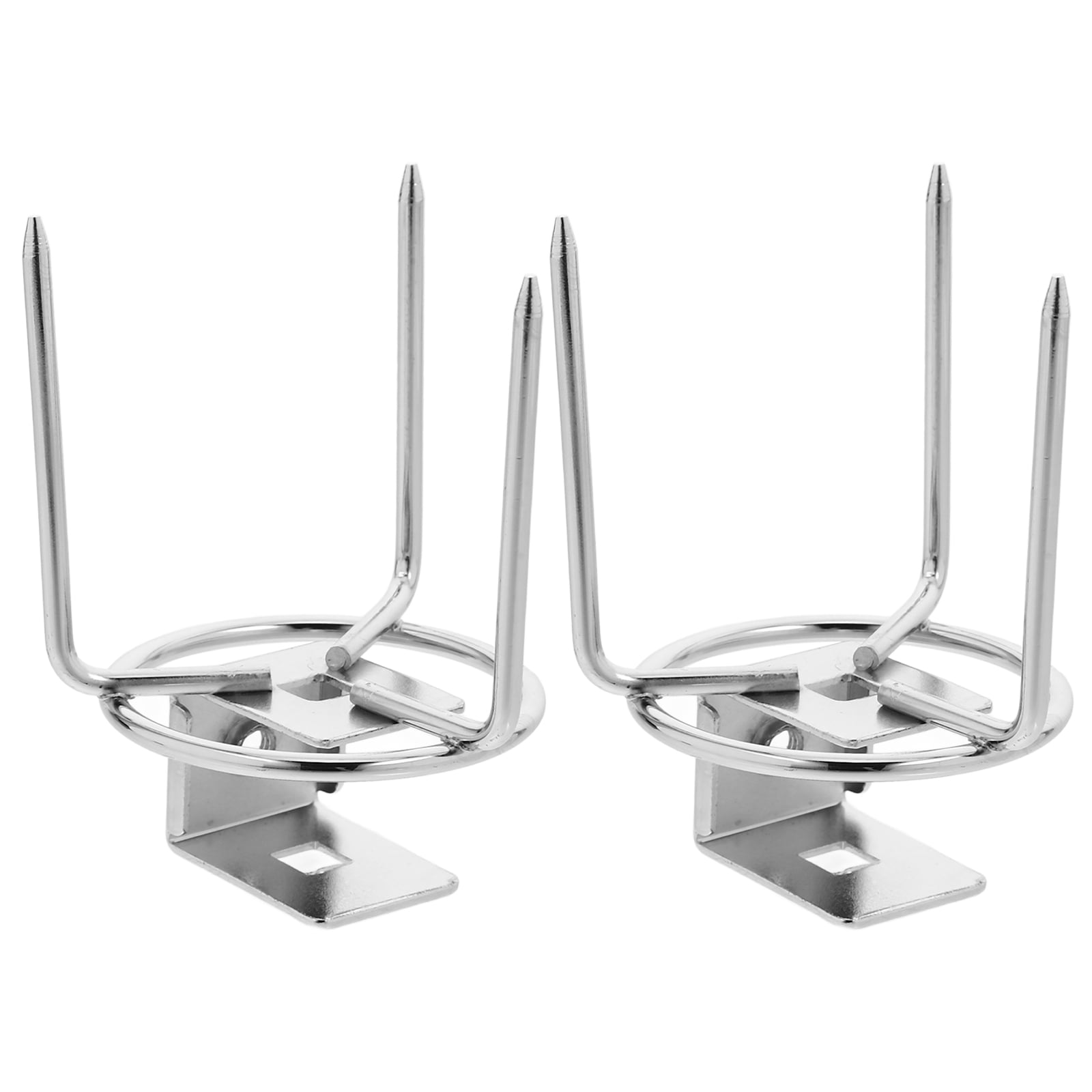 IDEANATEGRATE 2Pack Grilling Skewers Shape Metal Rotisserie Meat Forks ...