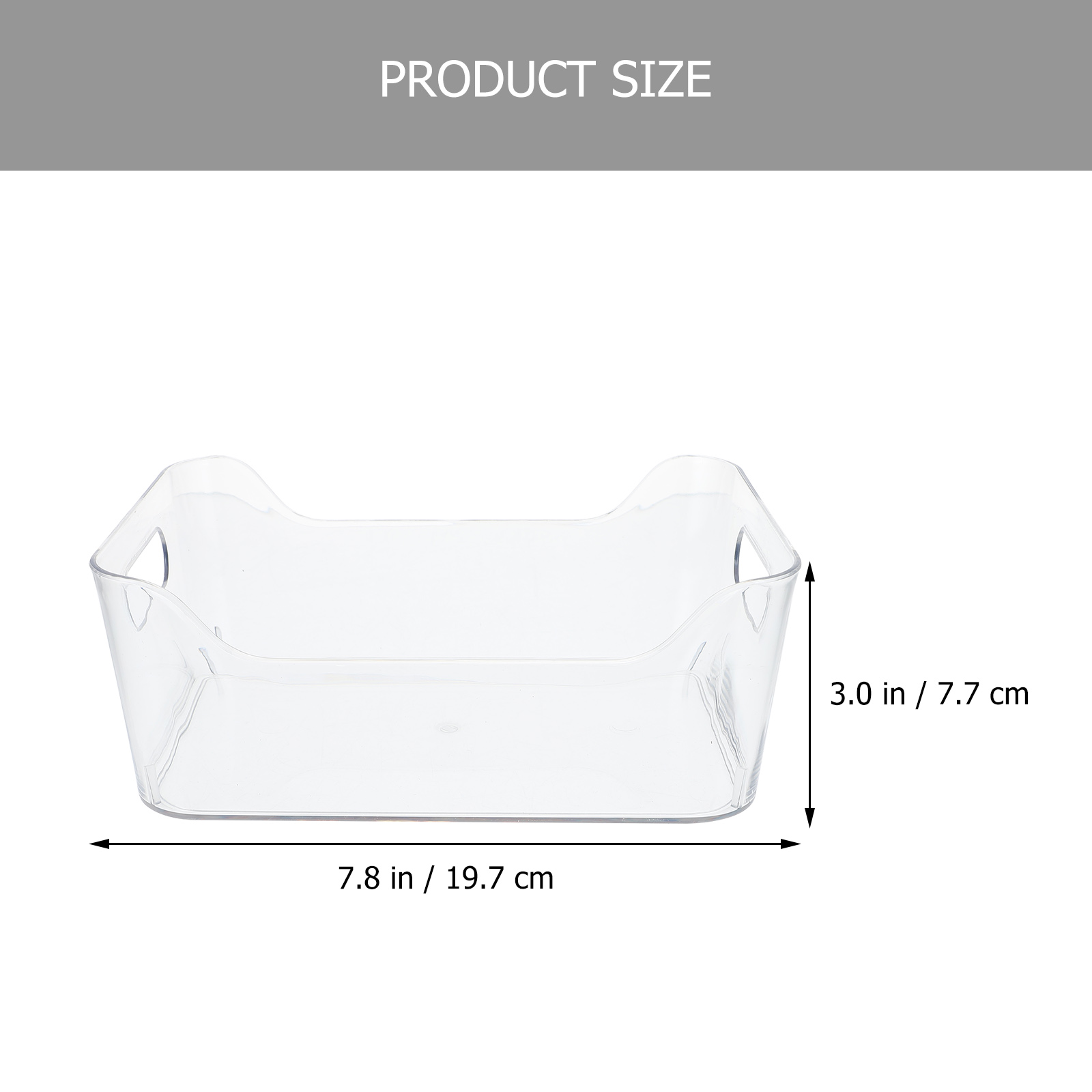 IDEANATEGRATE 2Pack Kitchen Plastic Storage Box Fridge Organizer for ...