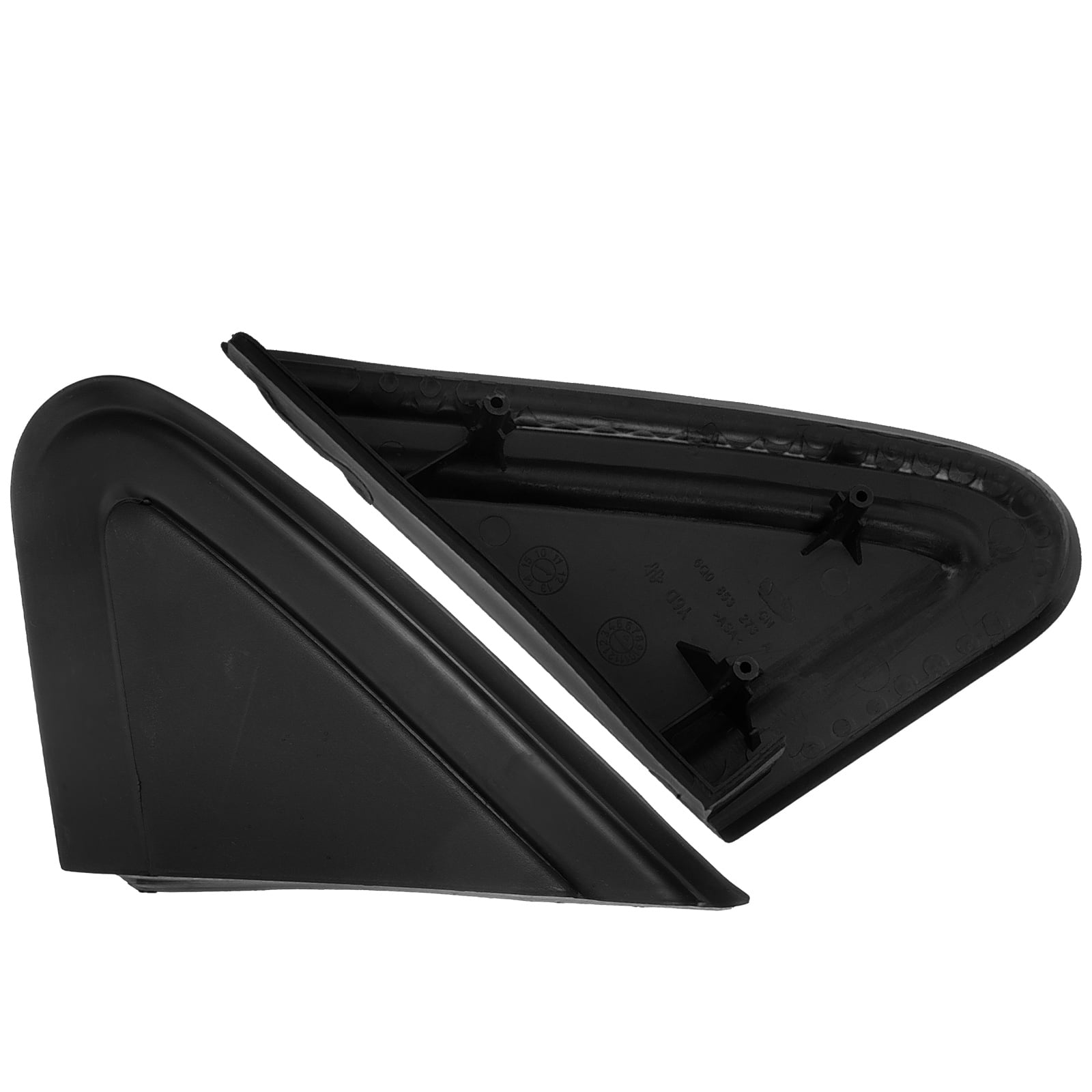 IDEANATEGRATE 2Pcs Black ABS Triangle Cover for Vehicle Side Mirror 6 ...