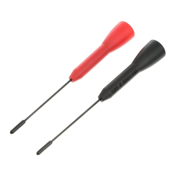 IDEANATEGRATE 2Pcs Multimeter Needle Probes Red Black Long and Thin for ...