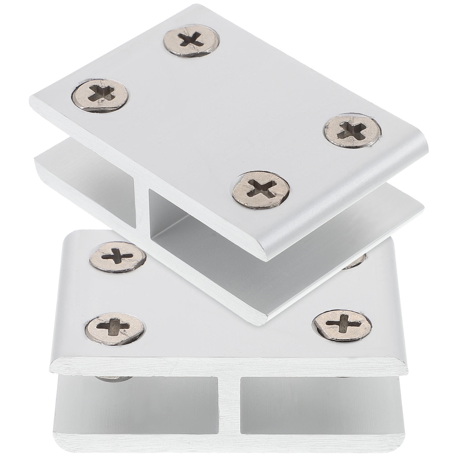 IDEANATEGRATE 2Pcs Side Mount Glass Clamp for Showcase and Cabinet ...