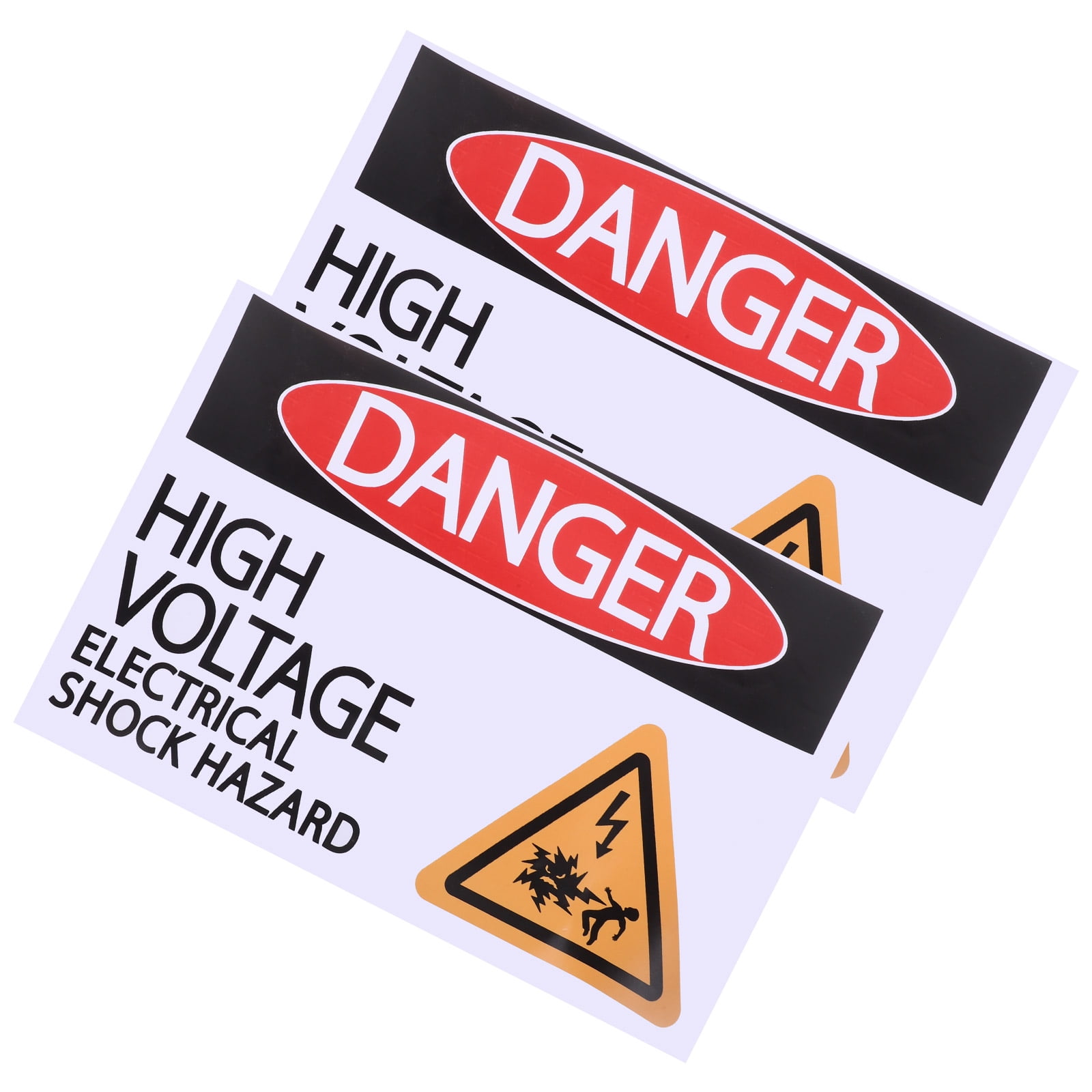IDEANATEGRATE 2Sheets Caution Warning Sign Stickers for Electrician and ...
