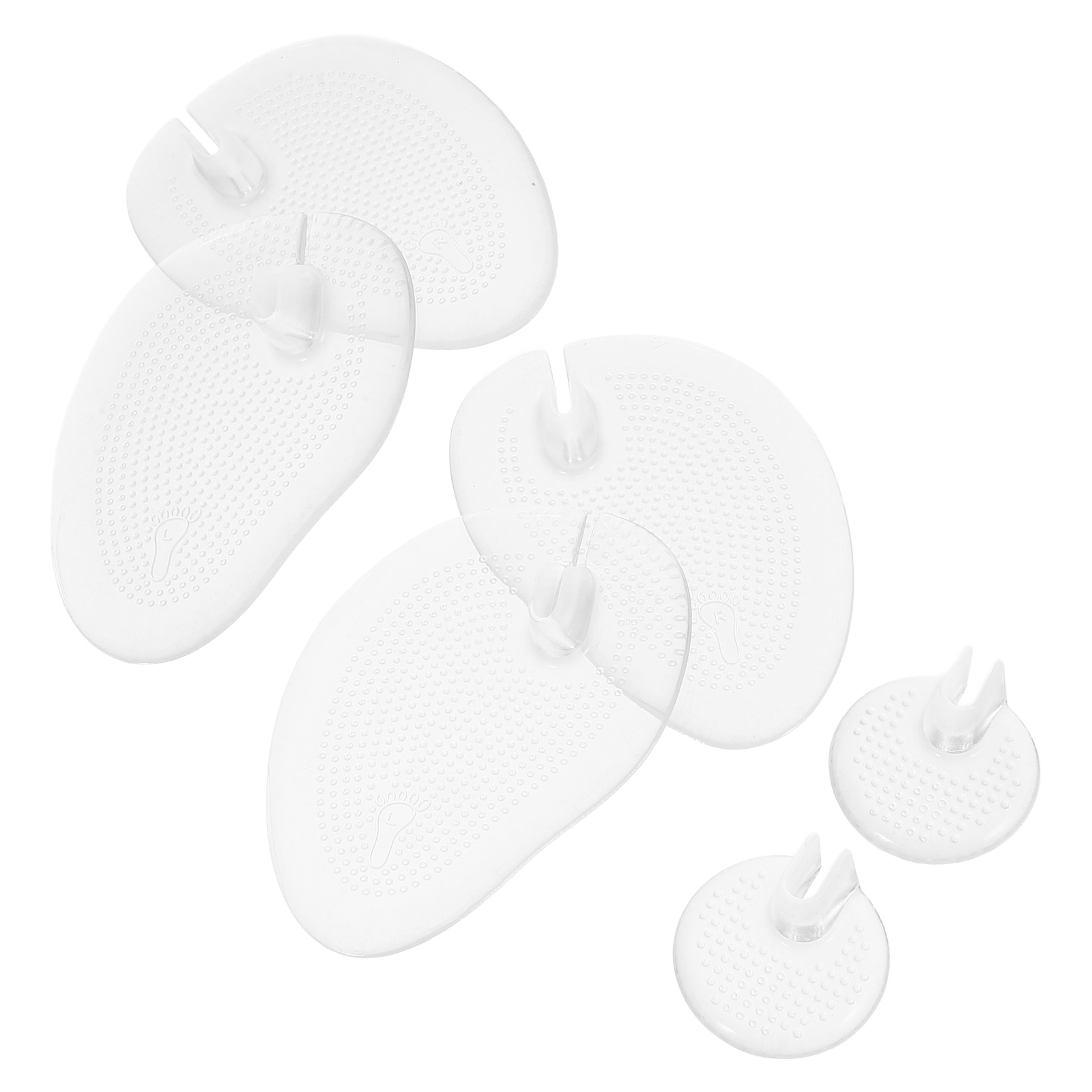 IDEANATEGRATE 3 Pair Forefoot Gel Pad Insoles Transparent Cushion ...