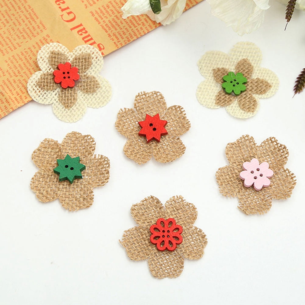 IDEANATEGRATE 30Pcs Flower Shaped Buttons for Sewing Assorted Color ...