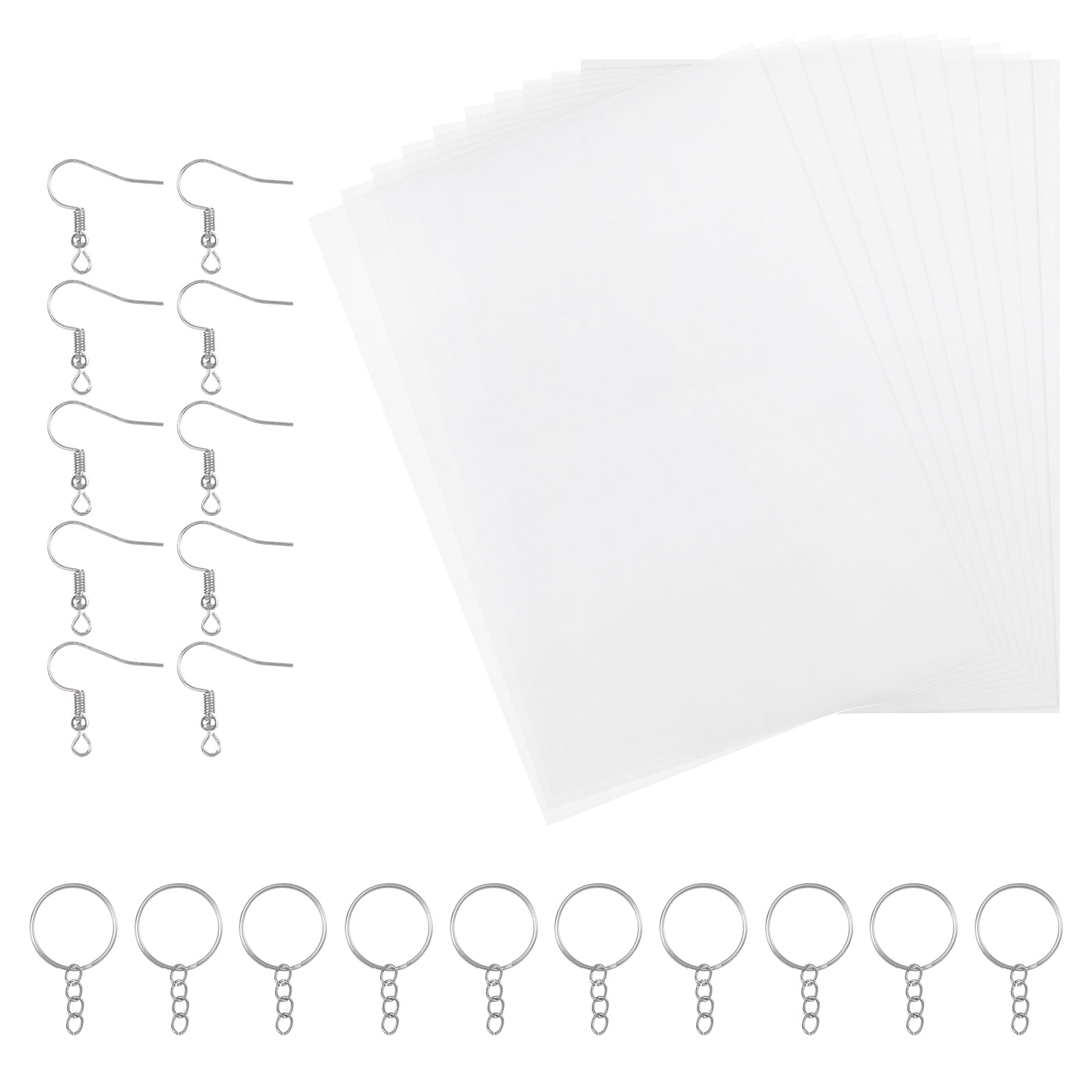 IDEANATEGRATE 30Pcs Heat Shrink Plastic Sheets for and Heat Assorted ...