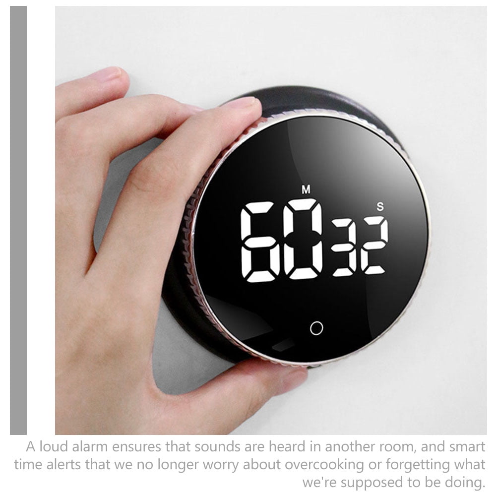 IDEANATEGRATE 36Pack Round Black Rotating Timer with Loud Alarm 90 ...
