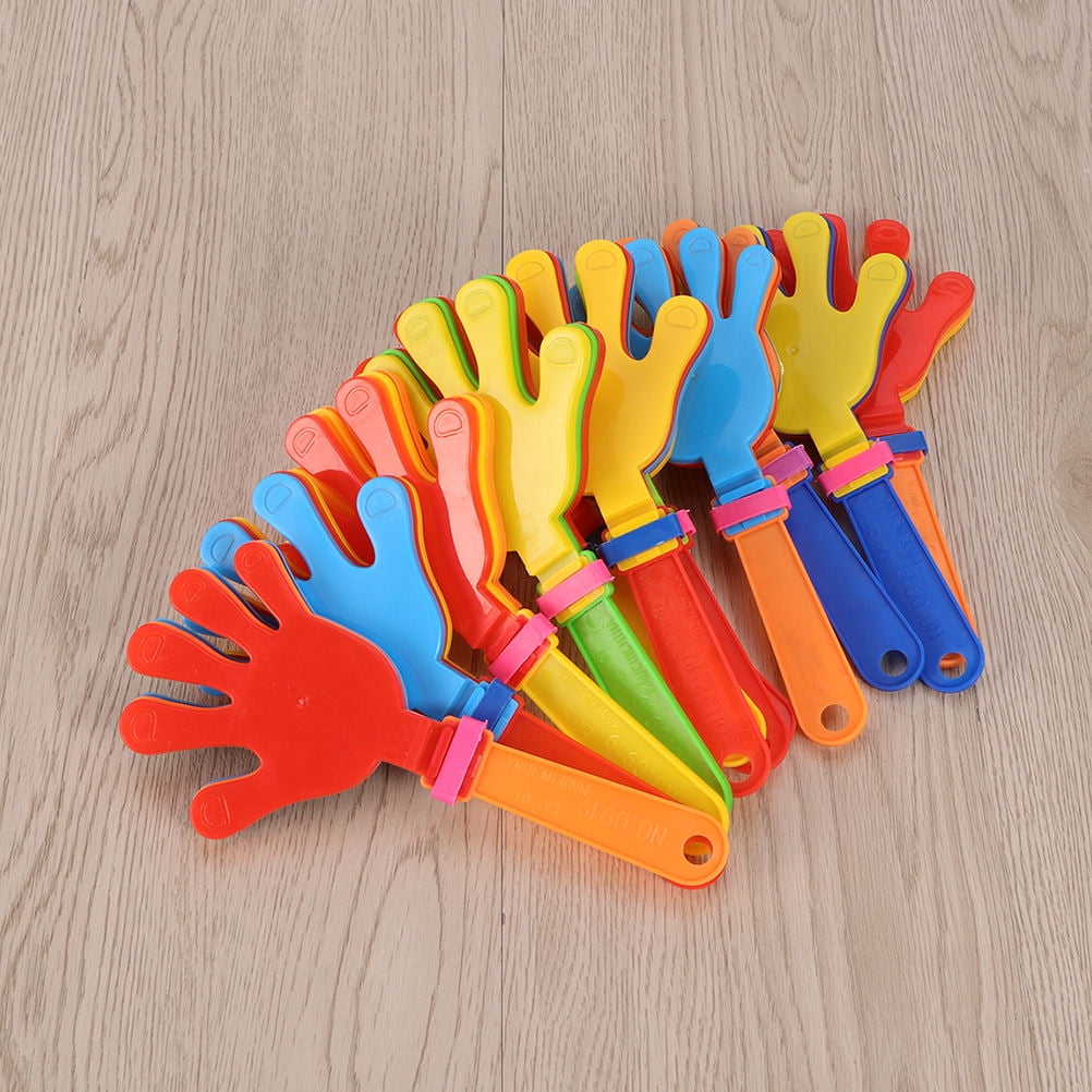 IDEANATEGRATE 36Pcs Hand Clappers Assorted Color Plastic Cheering ...
