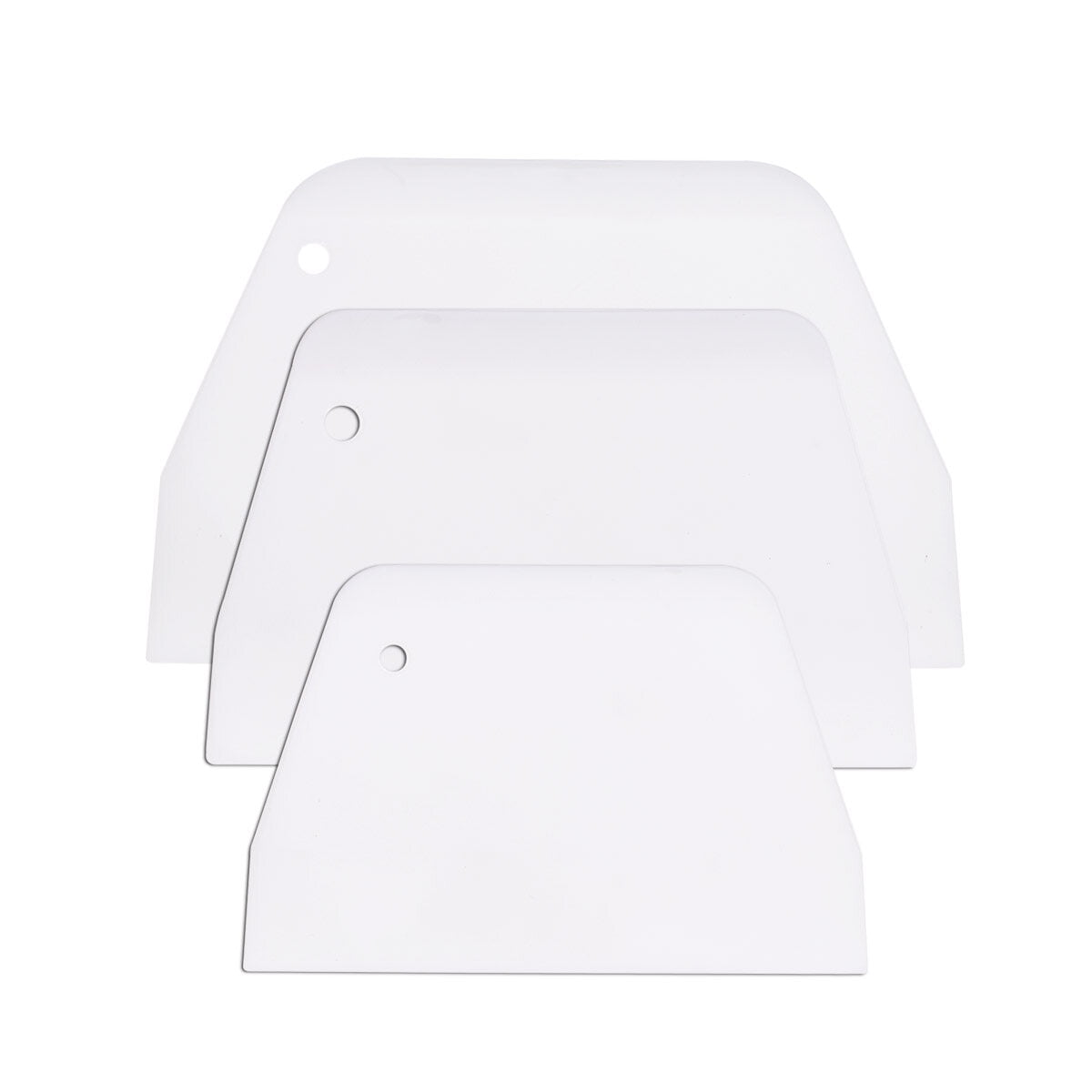 IDEANATEGRATE 3Pack Frosting Scraper Cakes with Trapezoidal Small ...