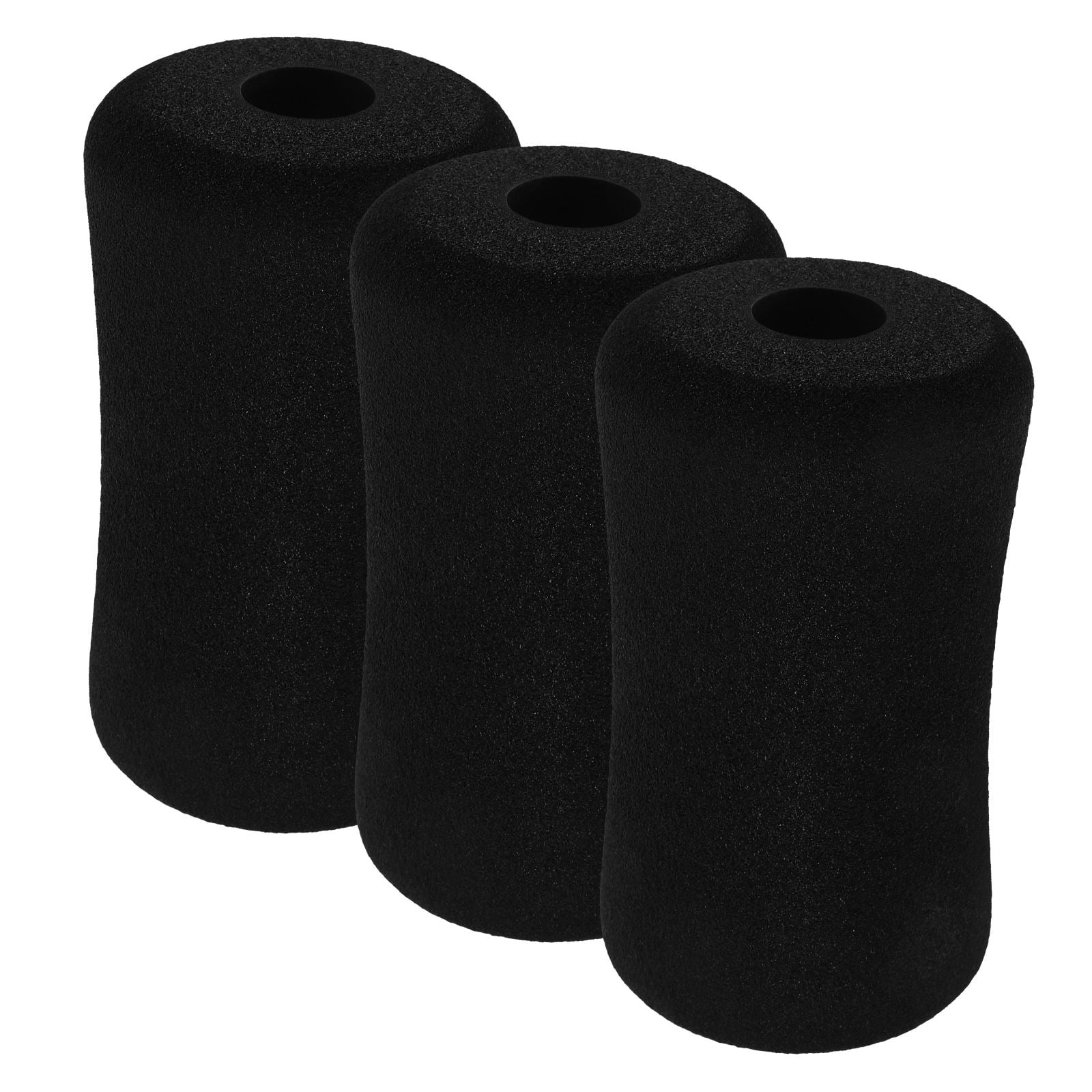 IDEANATEGRATE 3Pcs Black Sponge Pad Rolls for Workout Sessions ...