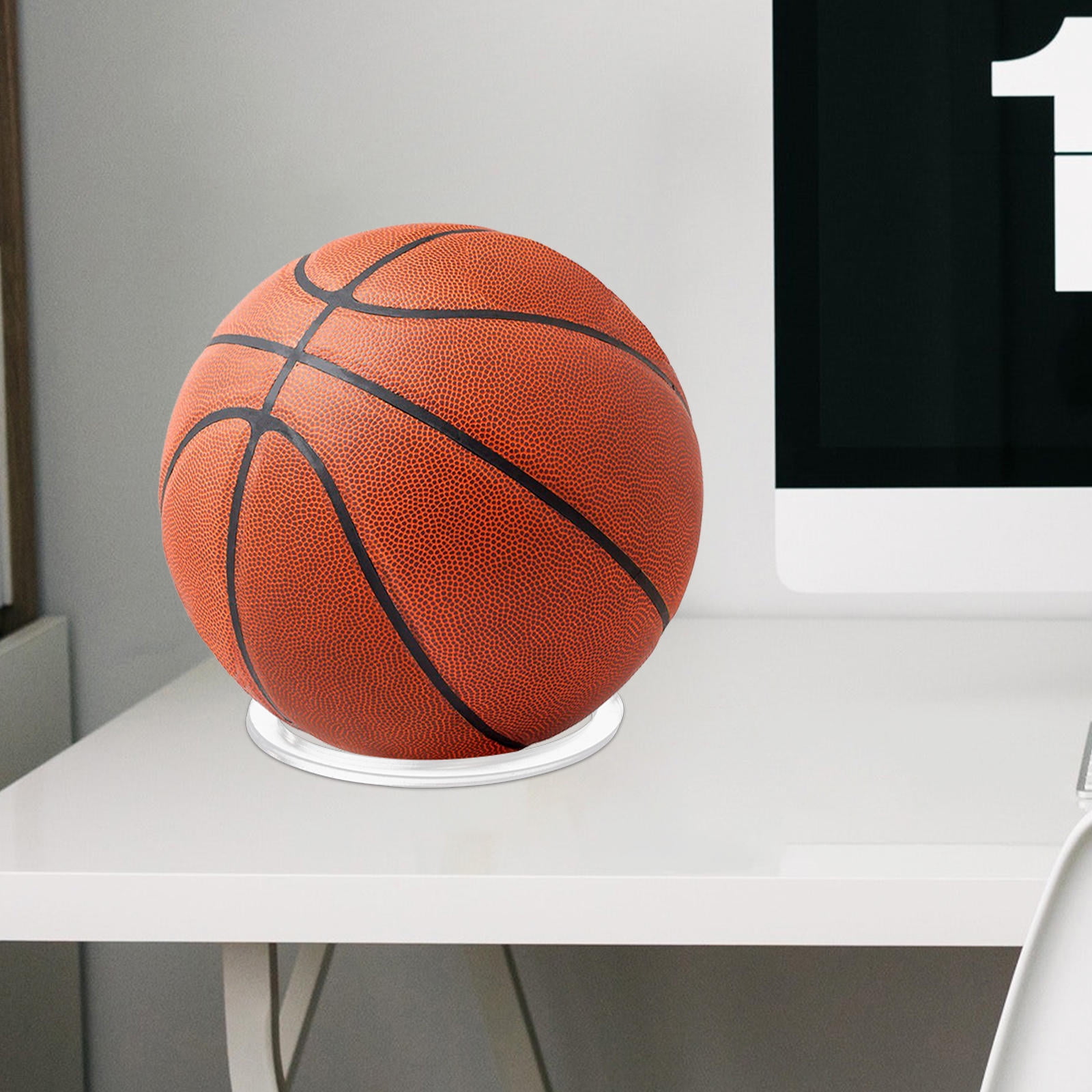 IDEANATEGRATE 3Pcs Desktop Ball Rack for Volleyball Storage Exhibition ...