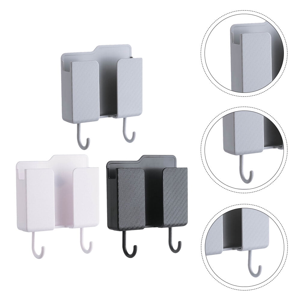 IDEANATEGRATE 3Pcs Wall Mounted Bedside Storage Box for Cable ...