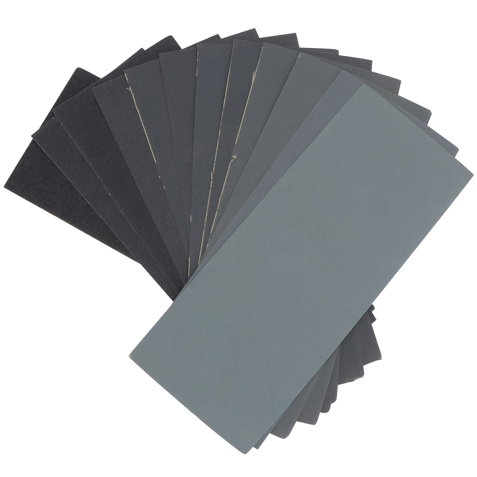 IDEANATEGRATE 42 Pcs Sandpaper Sheets for Wood Furniture Smoothing Dark ...