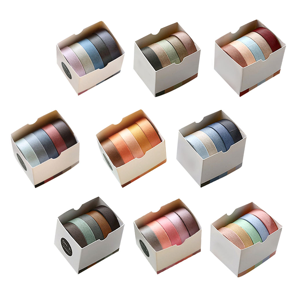 IDEANATEGRATE 45 Rolls Washi Paper Tapes Cherry Blossom Colored Packing ...