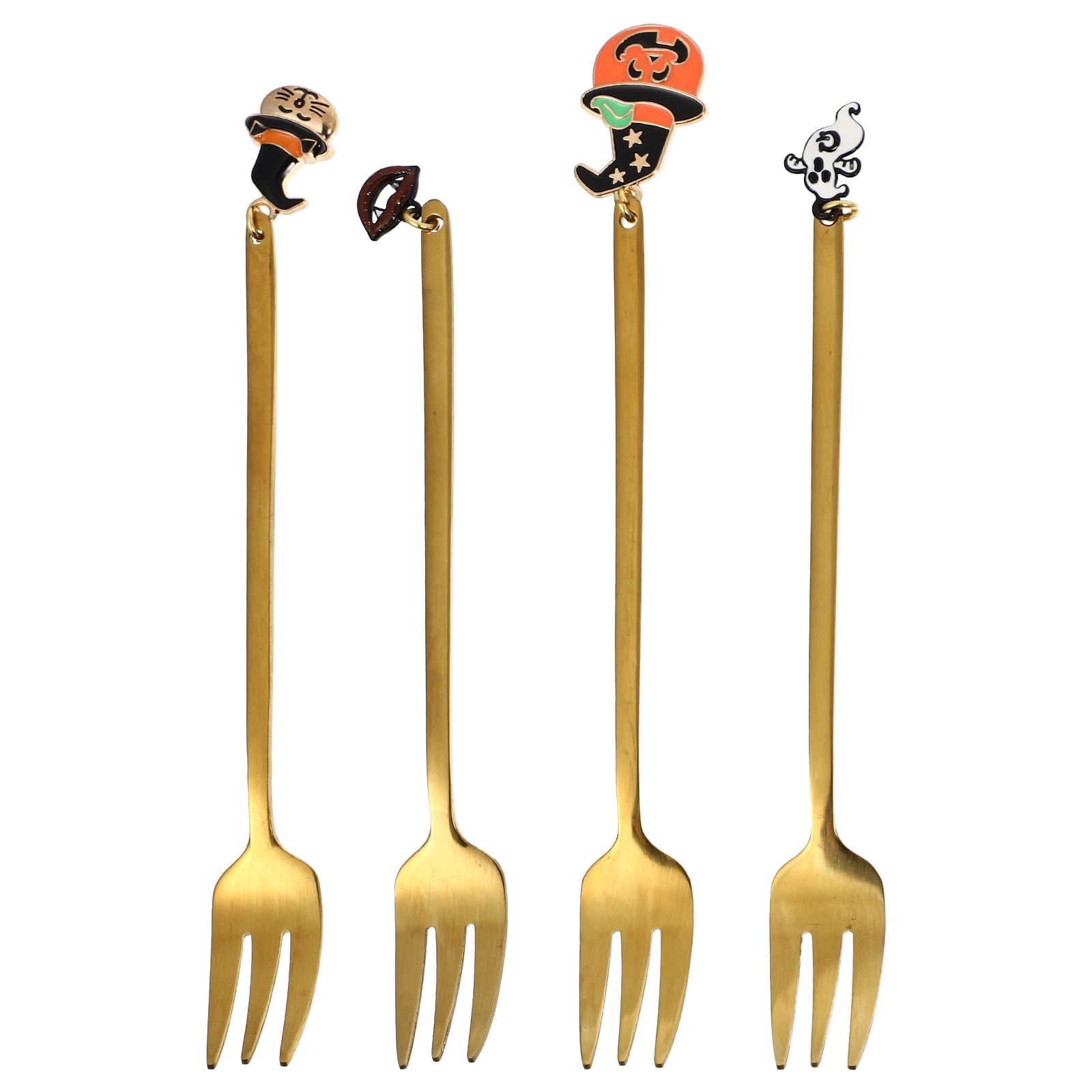 IDEANATEGRATE Kitchen Forks Assorted Color 5.3X0.6X0.1In Stainless ...