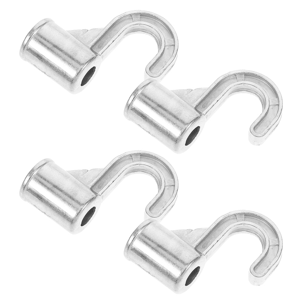 IDEANATEGRATE 4Pcs Closet Rod Brackets Simple Style Clothes Rod Bracket ...