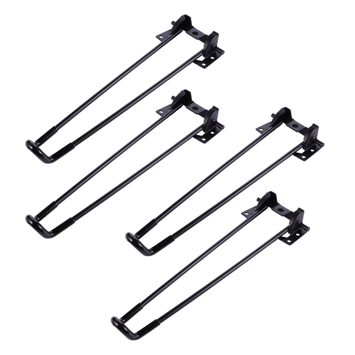 IDEANATEGRATE 4Pcs Table Leg Hardware Kit Black Folding Support ...