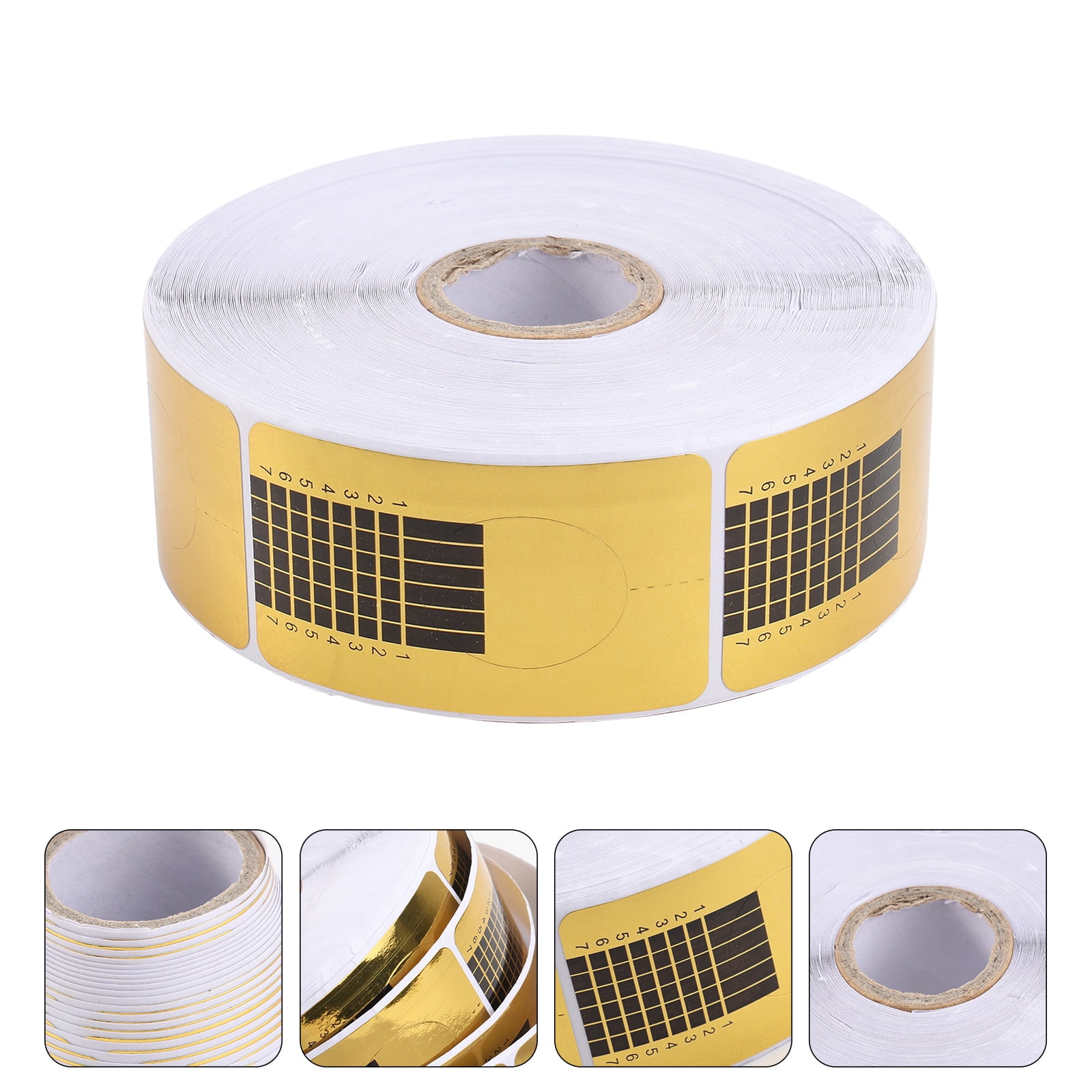 IDEANATEGRATE 500Set Nail Sculpting Stickers Golden Paper French ...