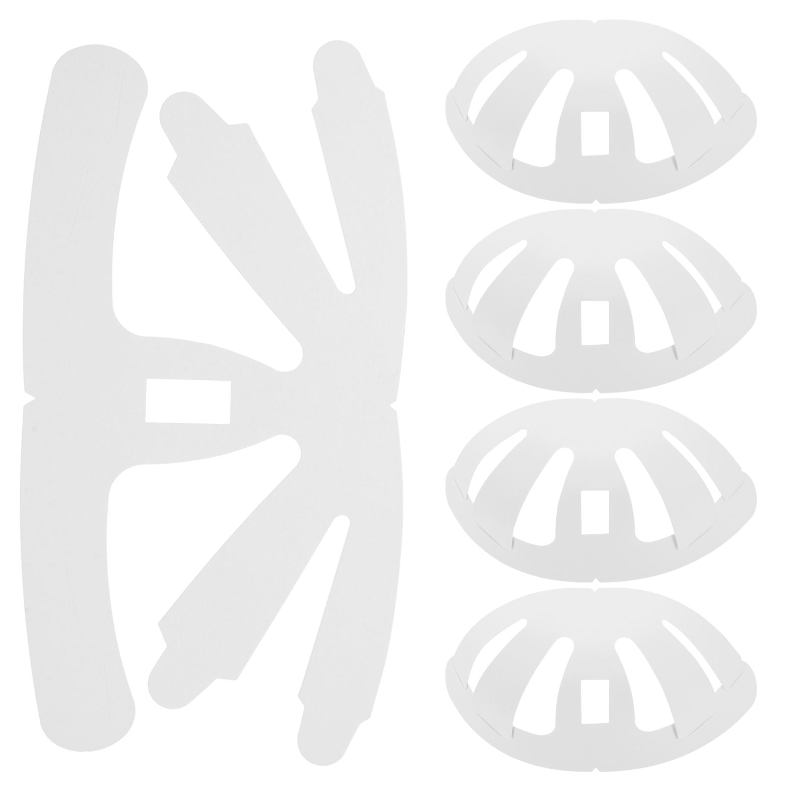 IDEANATEGRATE 50Pcs Hat Shaper Insert for Baseball Caps White Double ...