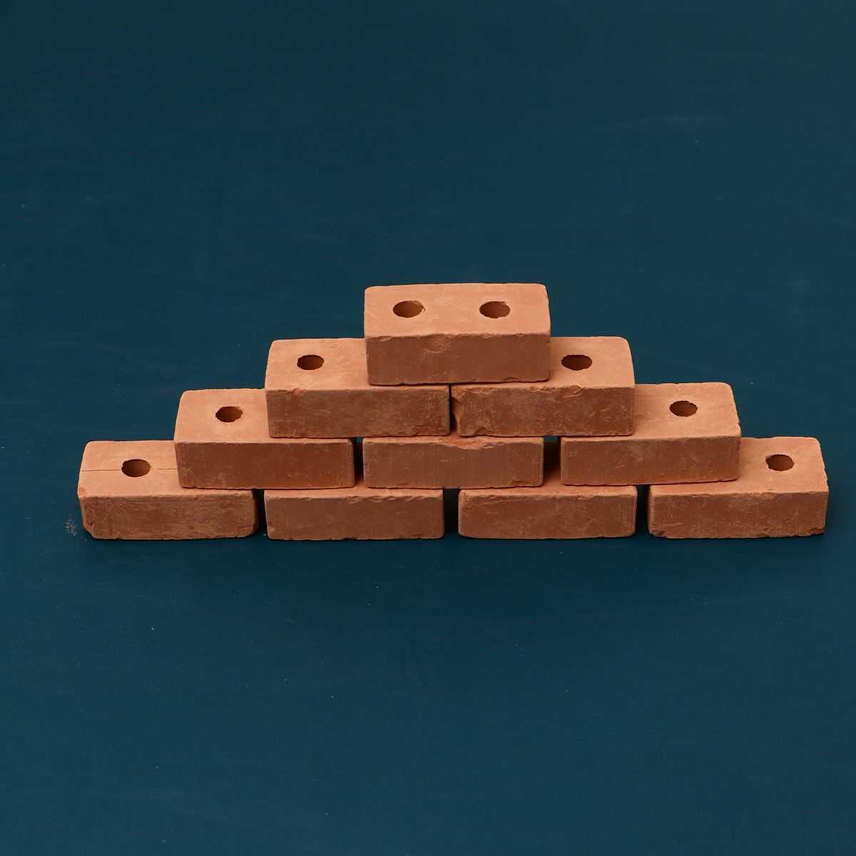 IDEANATEGRATE 50Pcs Mini Bricks for Sand Table Model and Crafts Red ...