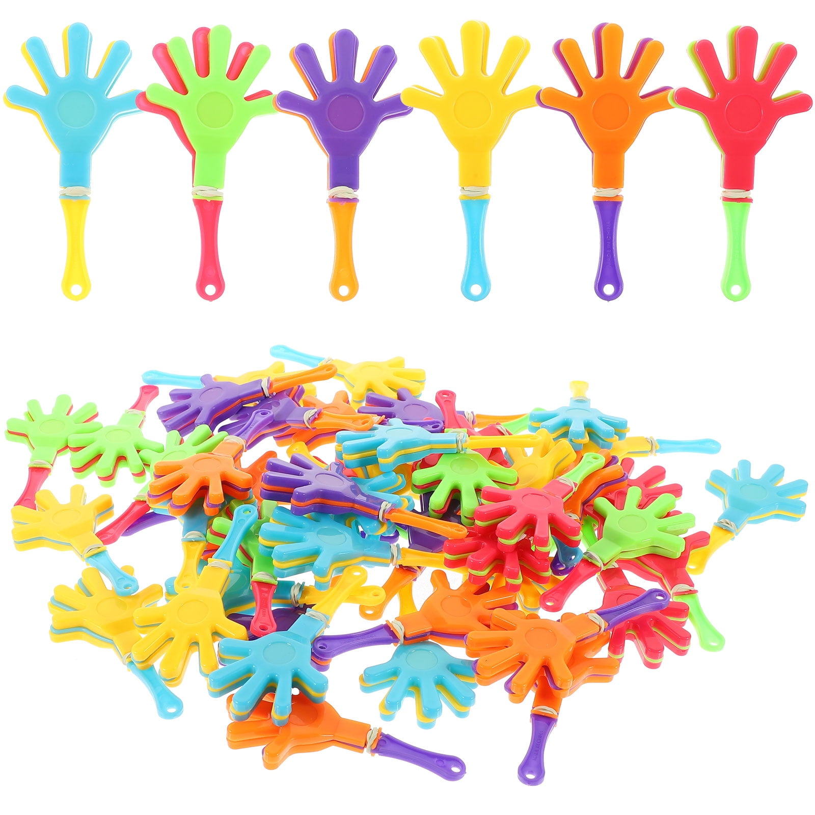 IDEANATEGRATE 50Pcs Sport Hand Clappers Plastic for Festivals and ...
