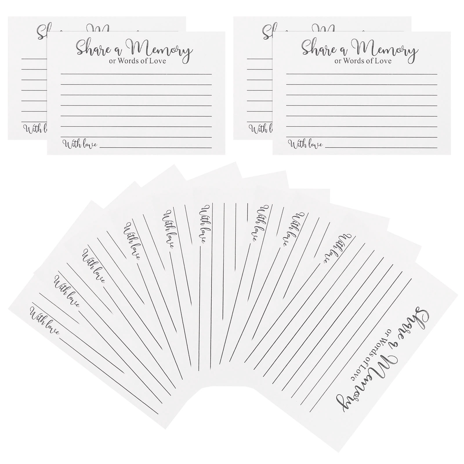 IDEANATEGRATE 50Pcs Wedding Congratulation Cards Assorted Color ...