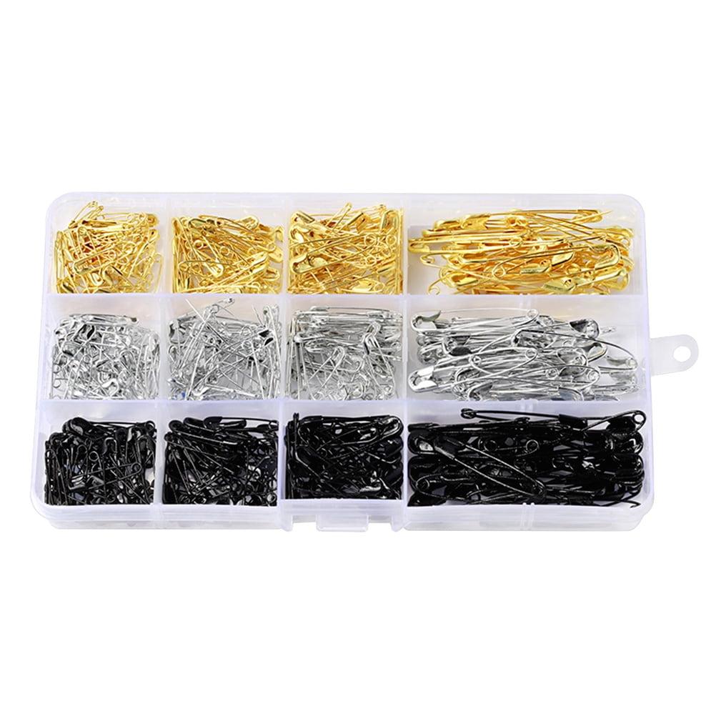 IDEANATEGRATE 540Pcs Box Neckline Safety Pin for Diaper Fastening ...