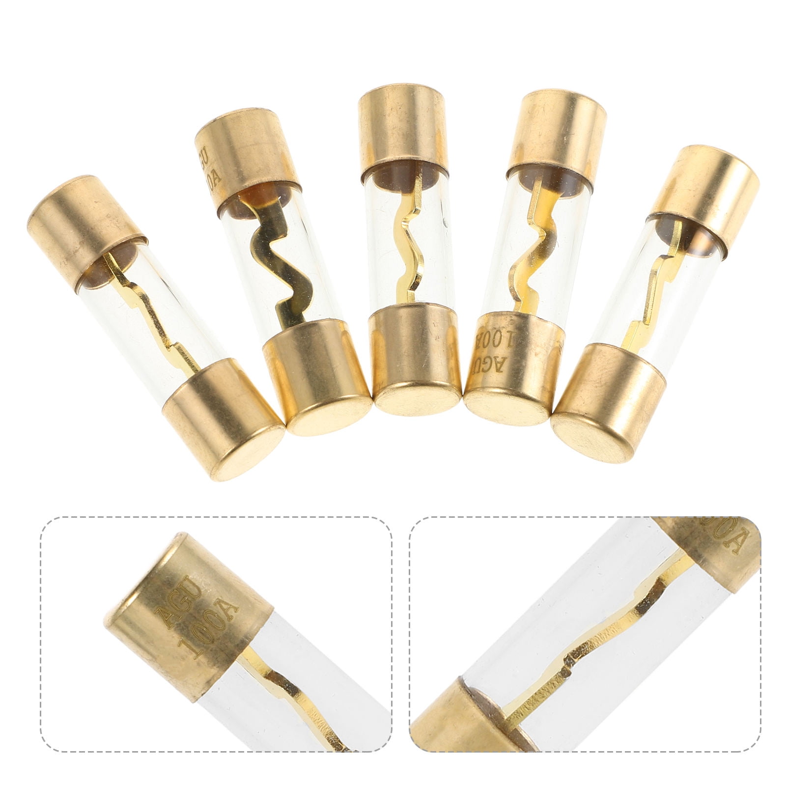 IDEANATEGRATE 5Pcs Glass Car Audio Fuse with Stable Flow for Car Audio ...