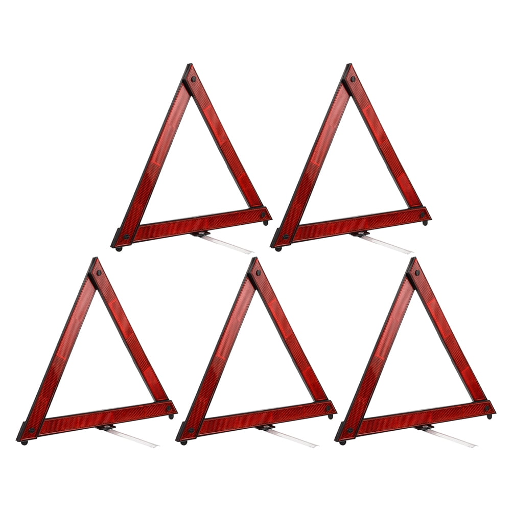 IDEANATEGRATE 5Pcs Red Emergency Warning Triangle Reflective for Car ...