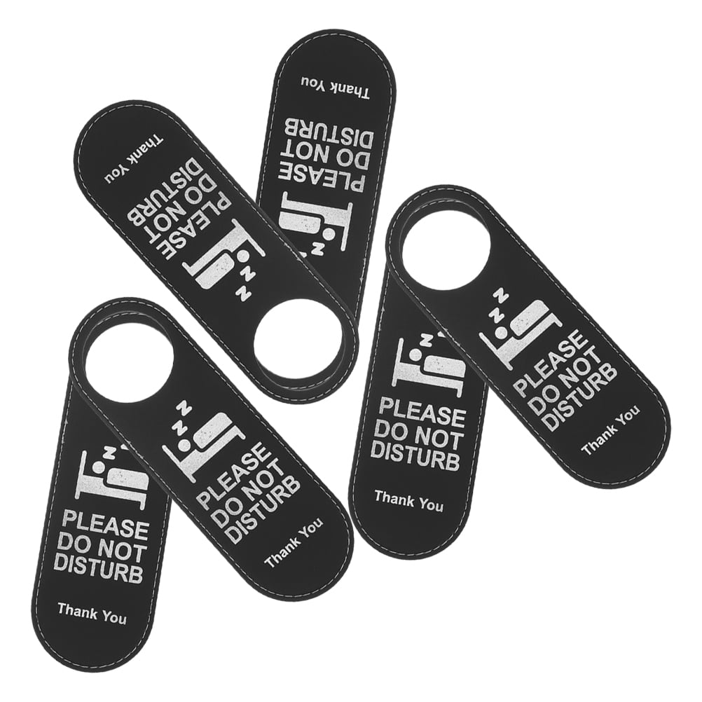 IDEANATEGRATE 6Pack Door Sign Leather Privacy Indicator For Hotel Rooms ...