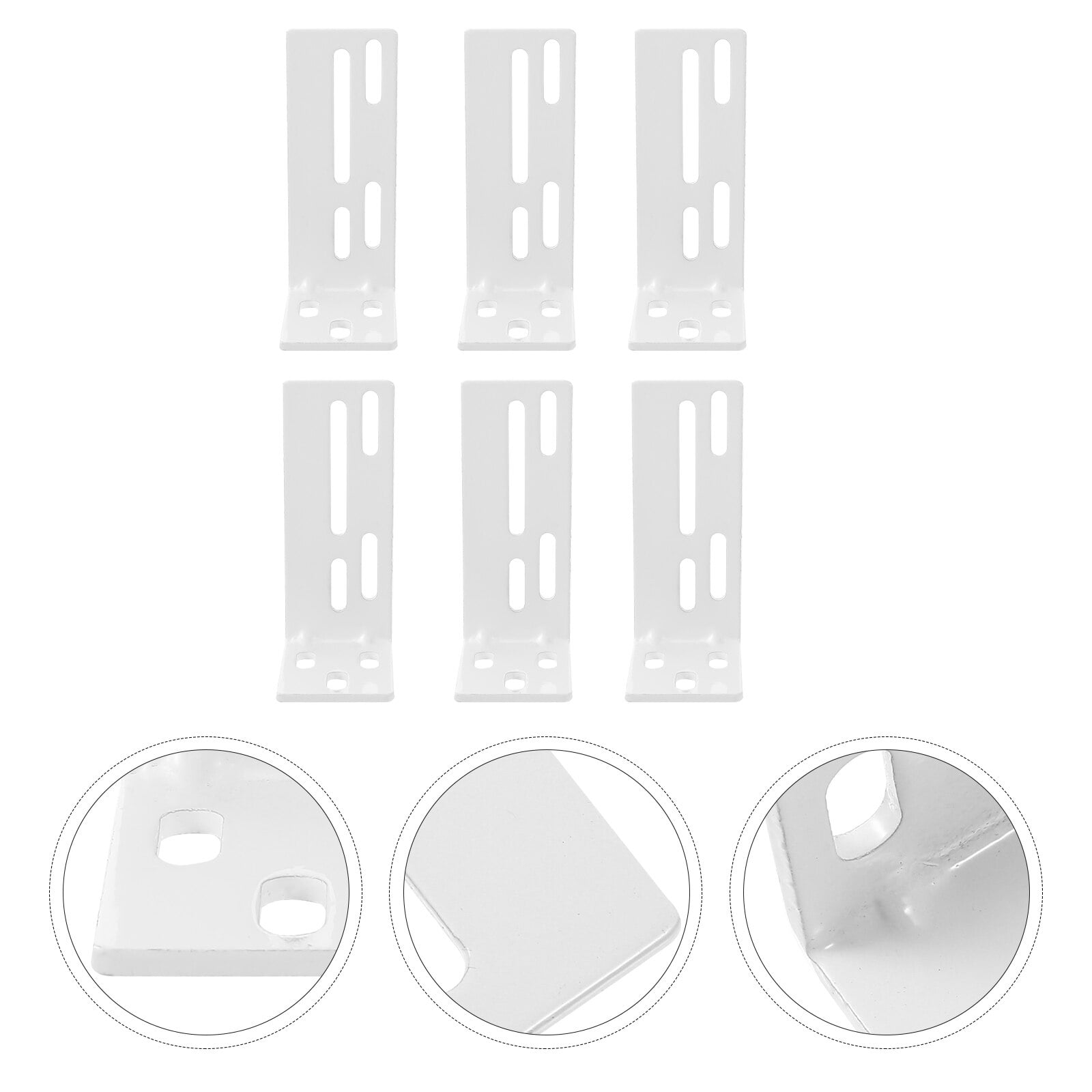 IDEANATEGRATE 6Pcs Curtain Mounted Bracket for Curtain Track Mounting ...