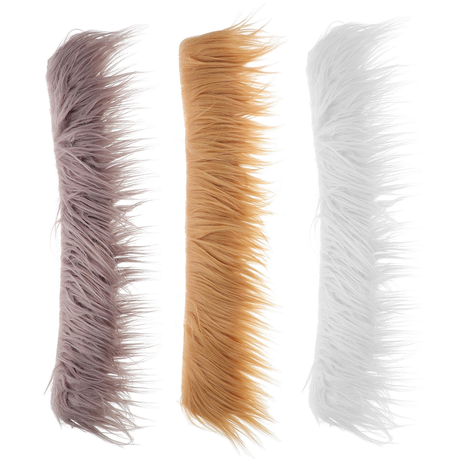 IDEANATEGRATE 6Pcs Faux Fur Strips for Diy Crafts Costume Making Toy ...
