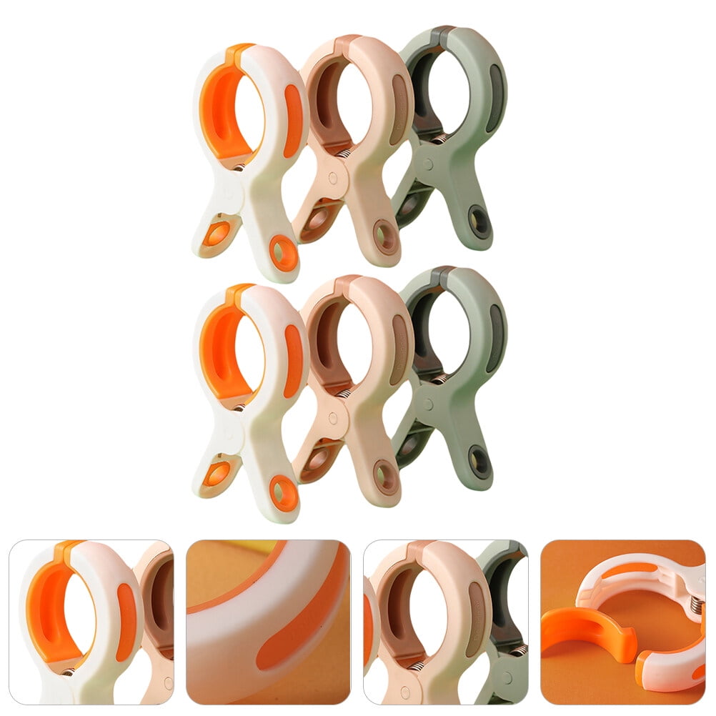 IDEANATEGRATE 6Pcs Multifunctional Clothespin Heavy Duty for Clamping ...