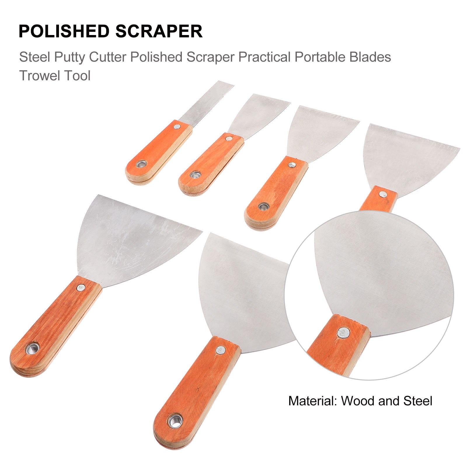 IDEANATEGRATE 6Pcs Putty Cutter for Drywall Taping and Sealing Joints ...