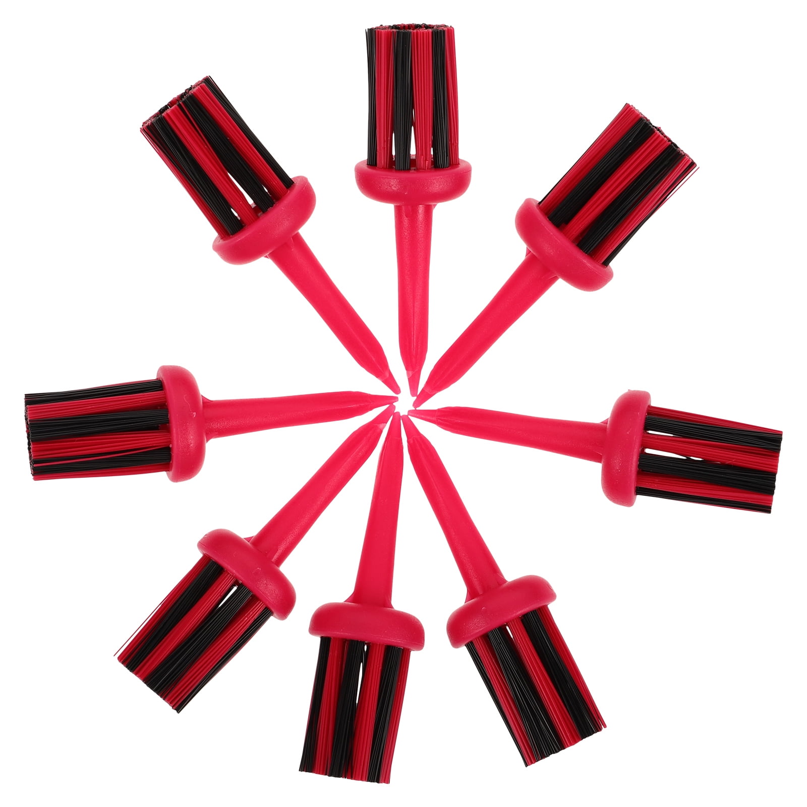 IDEANATEGRATE 8Pcs Unbreakable Plastic Golf Brush Tees for Driving ...