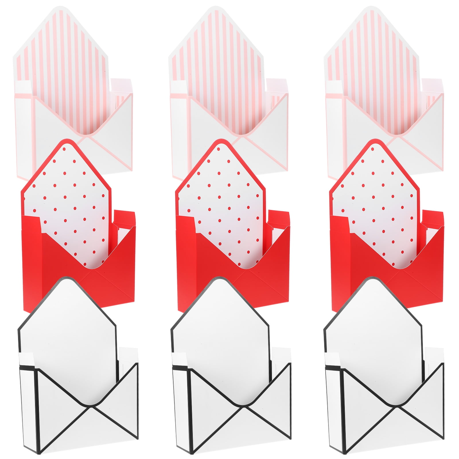IDEANATEGRATE 9Pcs Floral Envelopes in Envelope Shape Case for Plants ...