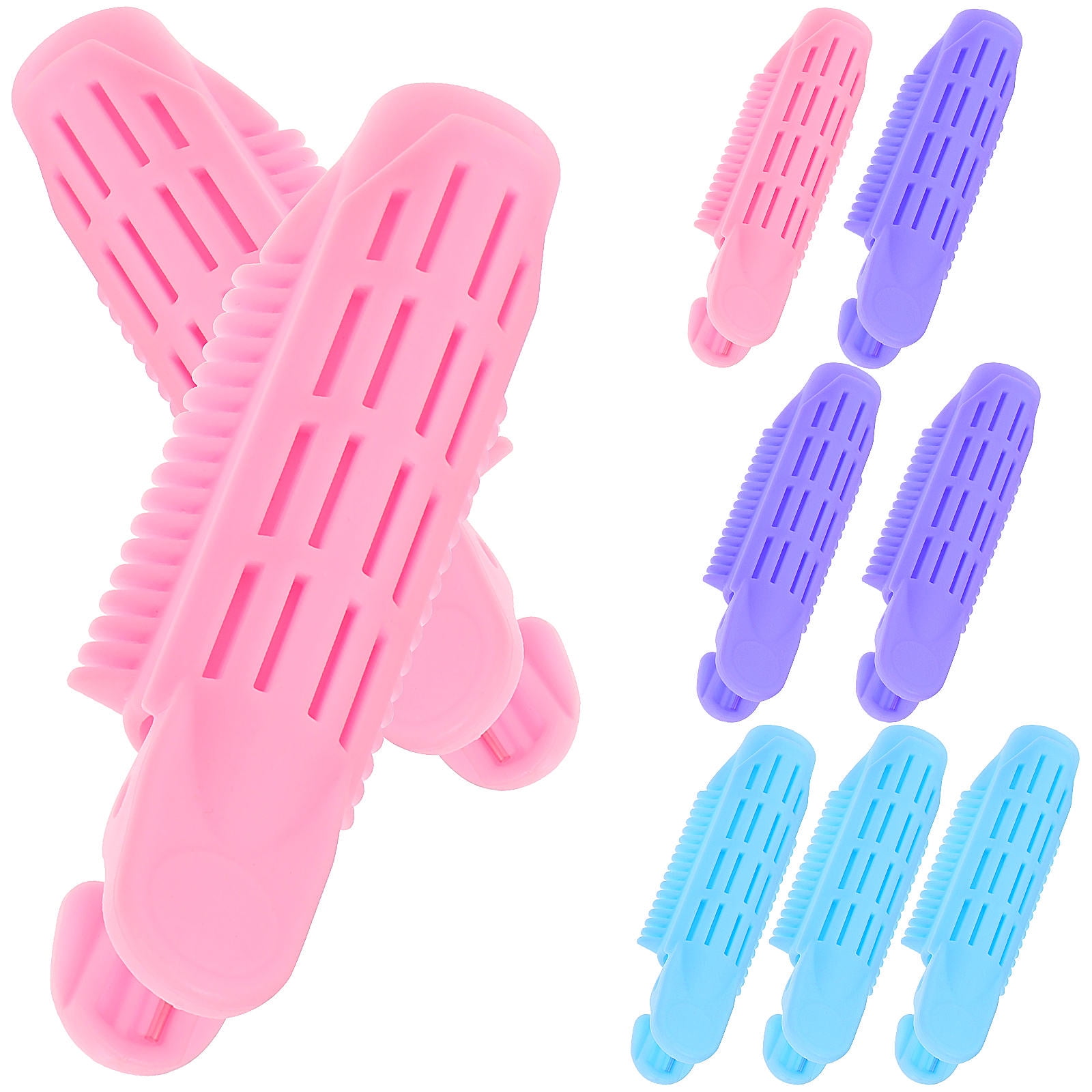 IDEANATEGRATE 9Pcs Pink Hair Styling Tools Fluffy Wave Root Lifting ...